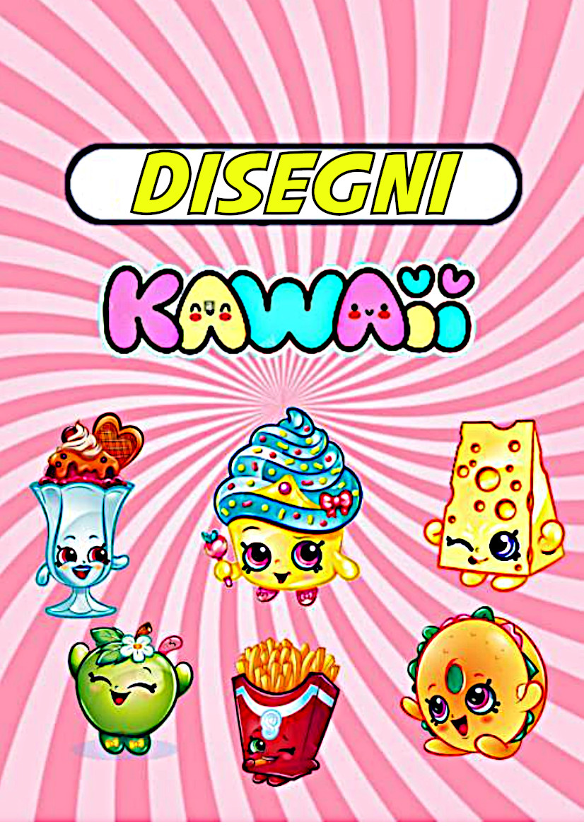 disegni cibi kawaii - Disegno Da Colorare Per Tutti