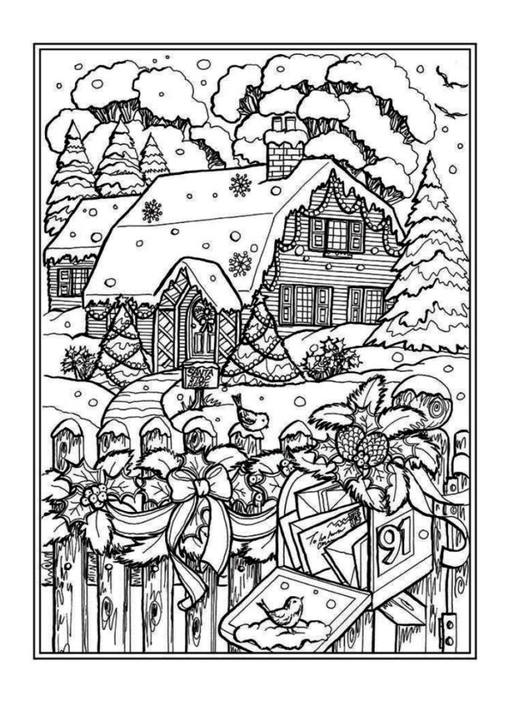 Disegni di Natale : 30 fantastiche immagini da colorare 🎁