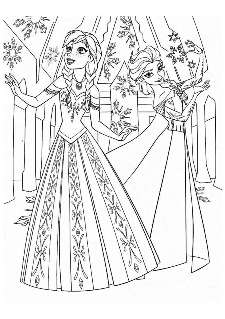 Frozen da Colorare : 20 disegni da stampare 👸