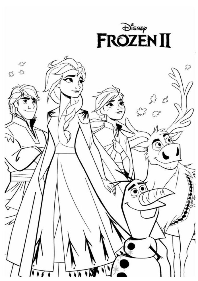 Frozen da Colorare : 20 disegni da stampare 👸