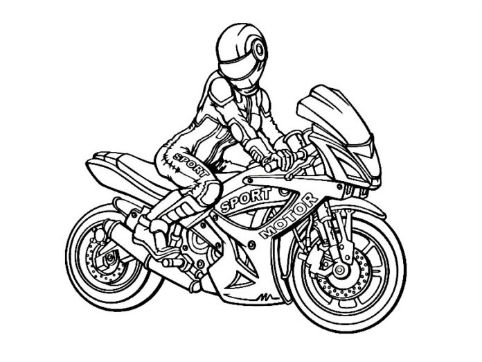 Disegni Moto da Colorare GRATUITI 🏍️