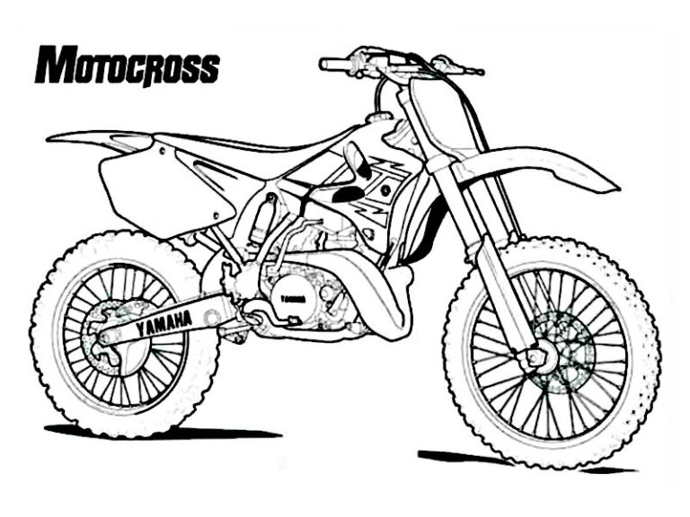 Disegni Moto da Colorare GRATUITI 🏍️