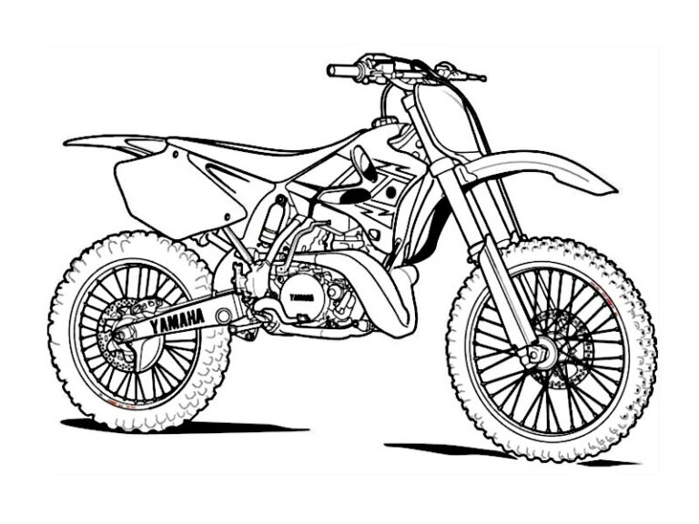 Disegni Moto da Colorare GRATUITI 🏍️
