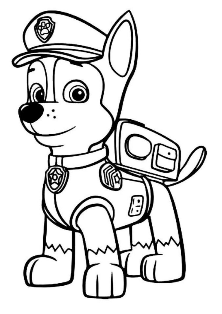 Paw Patrol da Colorare : 50 disegni da stampare (GRATIS)