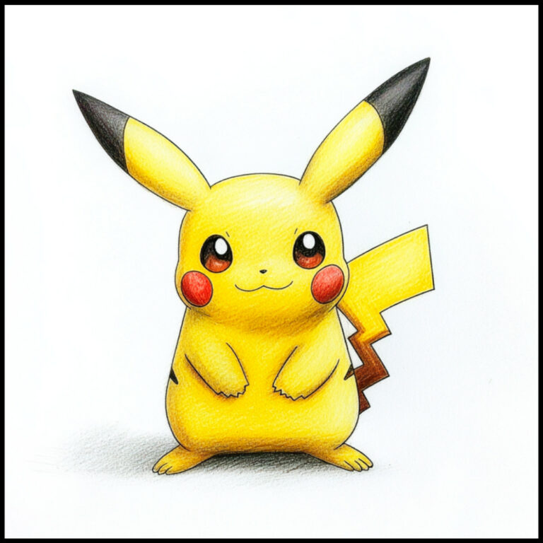 Disegni di Pikachu da Colorare : 33 Immagini (PDF e JPG)