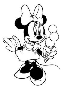 Minnie da Colorare : 50 disegni da stampare (GRATUITO)