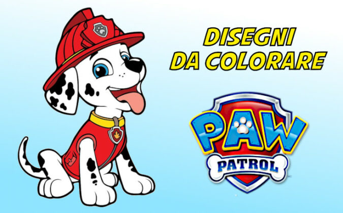 Pagina Da Colorare Di Paw Patrol Marshall