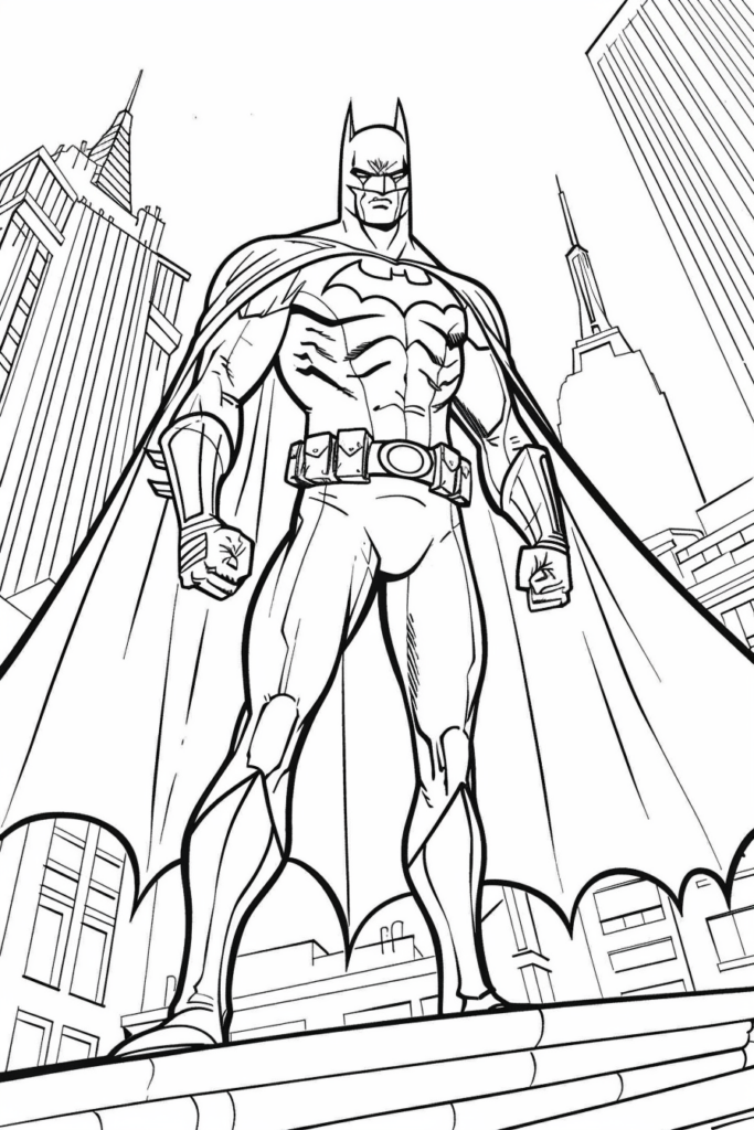 Disegni da Colorare Batman : 25 immagini da stampare