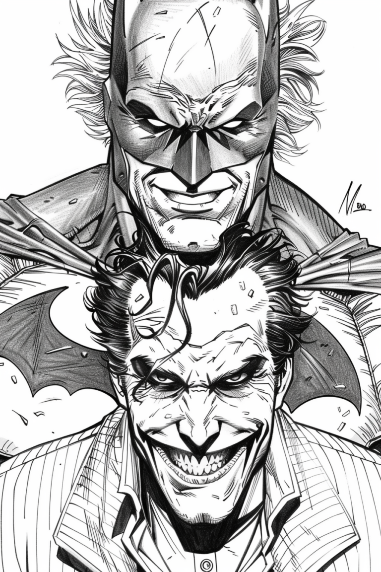 Disegni da Colorare Batman : 25 immagini da stampare