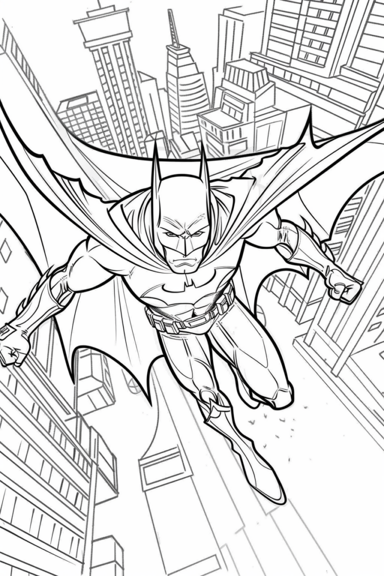 Disegni da Colorare Batman : 25 immagini da stampare