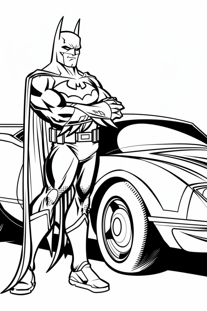 Disegni da Colorare Batman : 25 immagini da stampare