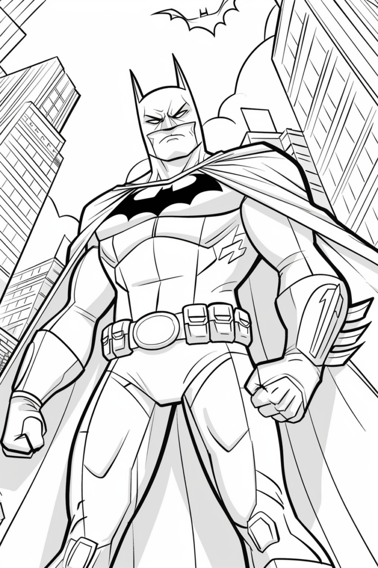 Disegni da Colorare Batman : 25 immagini da stampare