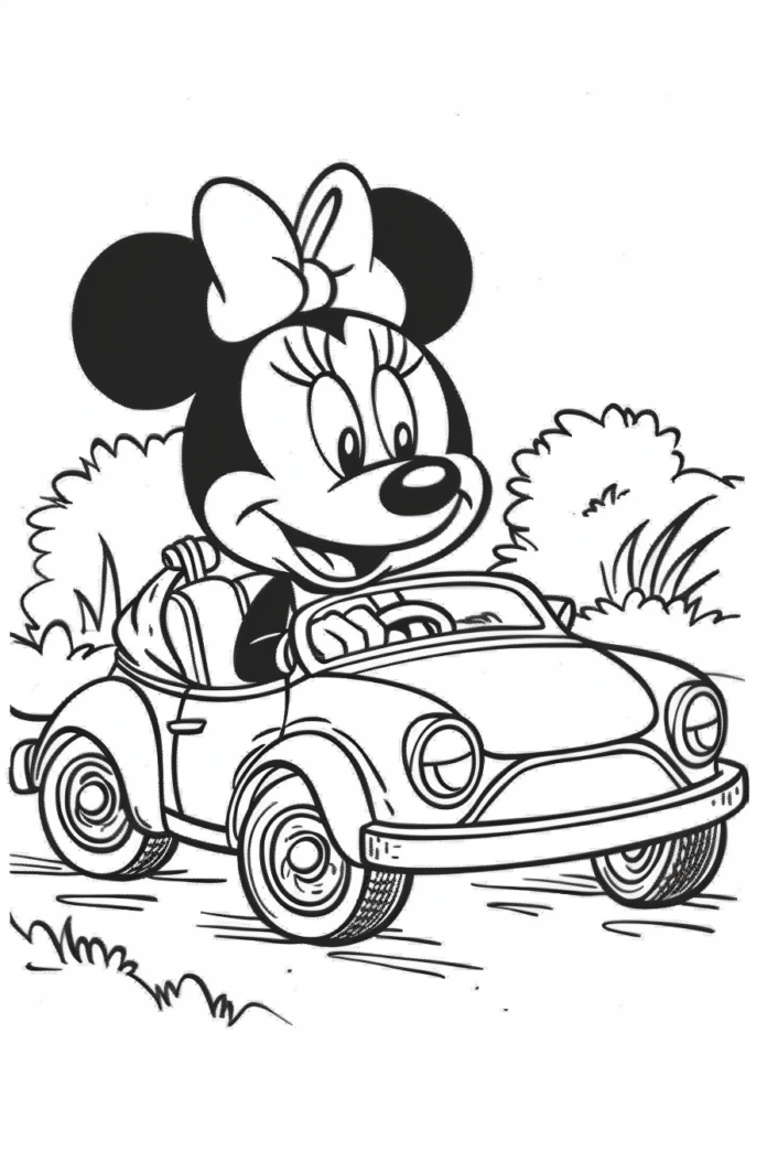 Disegni da Colorare Minnie : 33 immagini da stampare