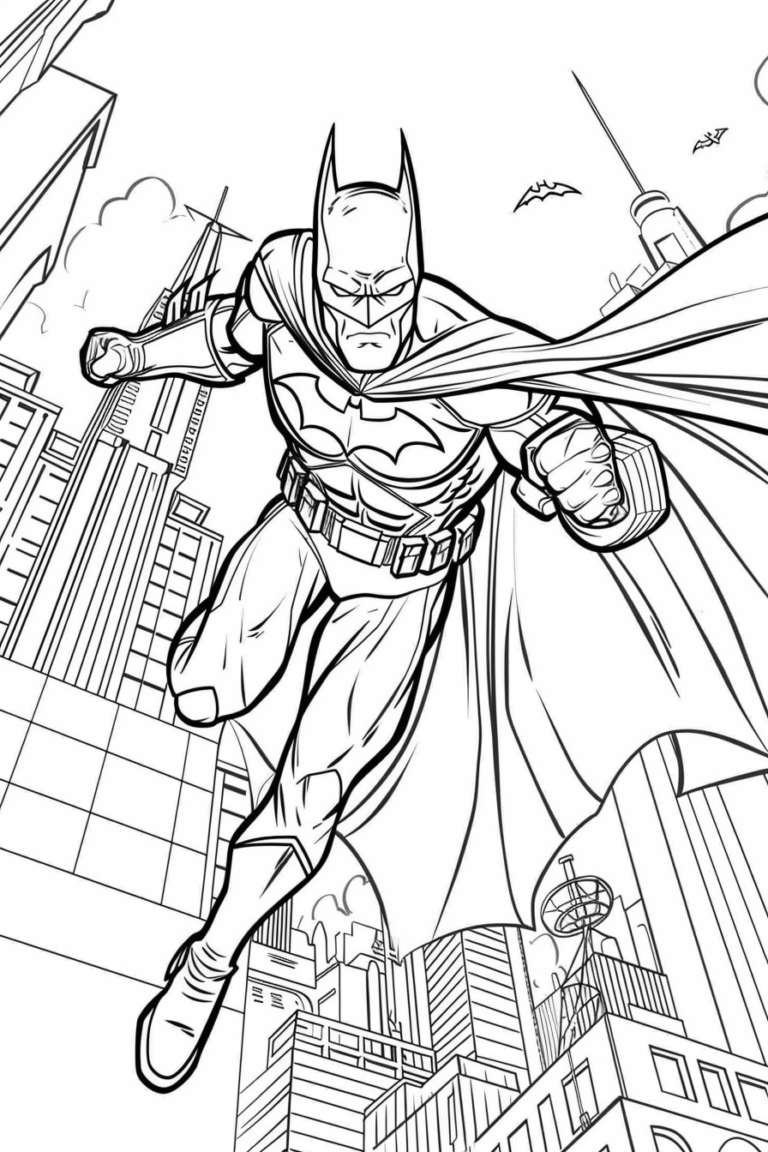 Disegni da Colorare Batman : 25 immagini da stampare