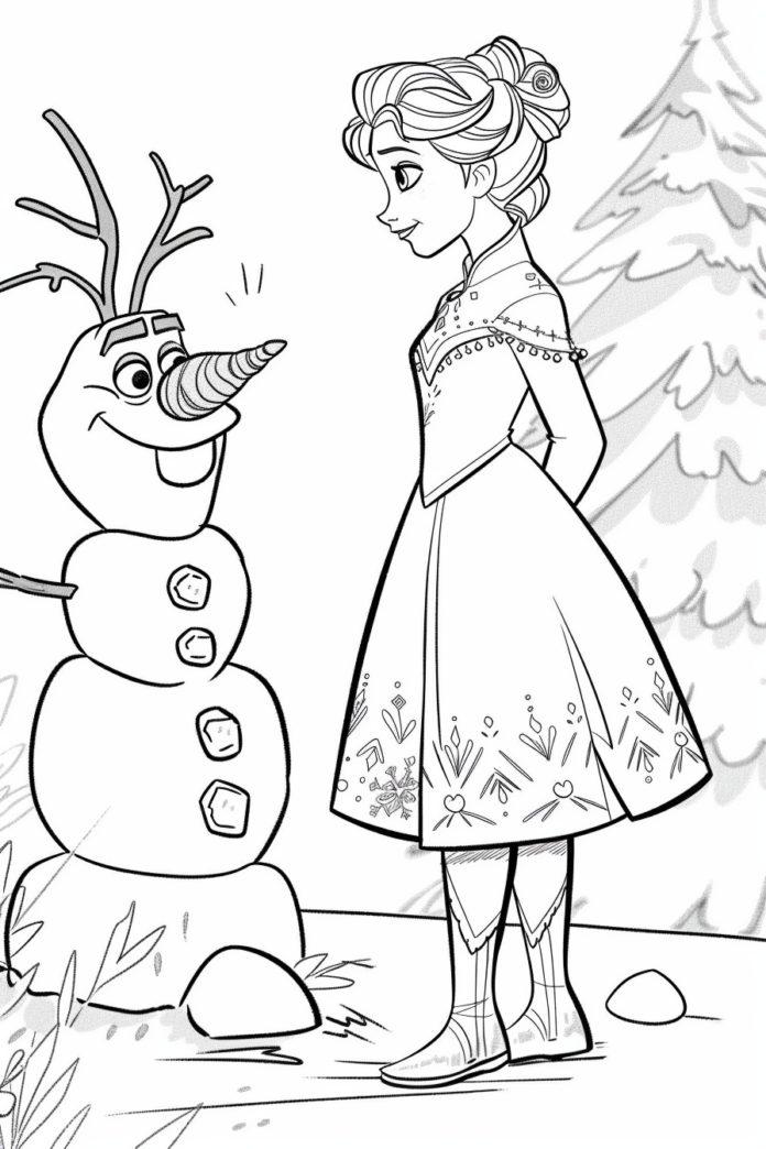Disegni da Colorare di Frozen : 20 immagini da stampare 👸