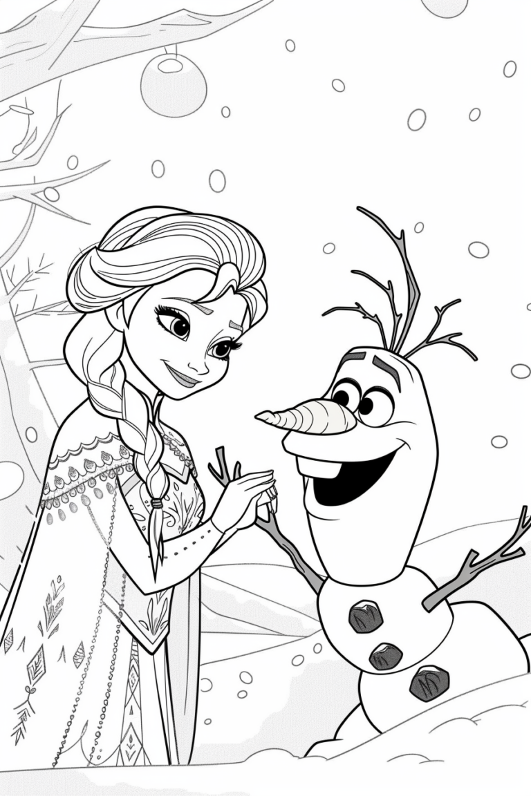 Disegni da Colorare di Frozen : 20 immagini da stampare 👸