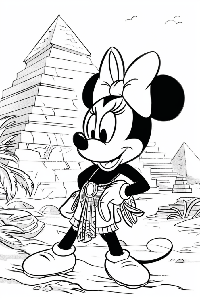 Disegni da Colorare Minnie : 33 immagini da stampare