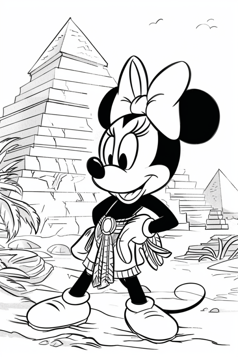 Disegni da Colorare Minnie : 33 immagini da stampare