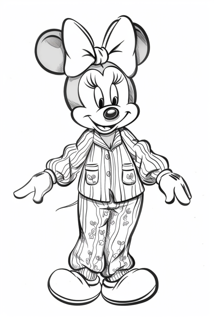 Disegni da Colorare Minnie : 33 immagini da stampare