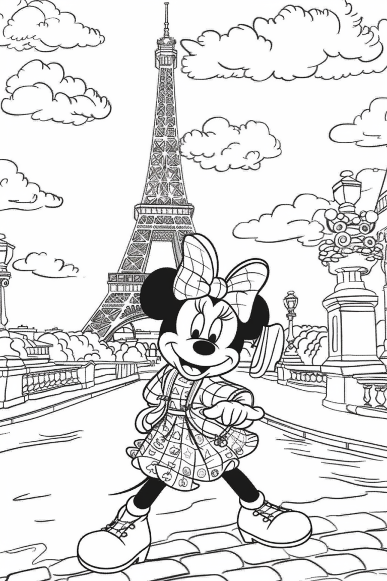 Disegni da Colorare Minnie : 33 immagini da stampare