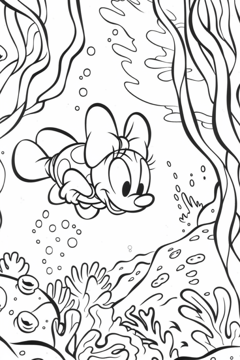 Disegni da Colorare Minnie : 33 immagini da stampare