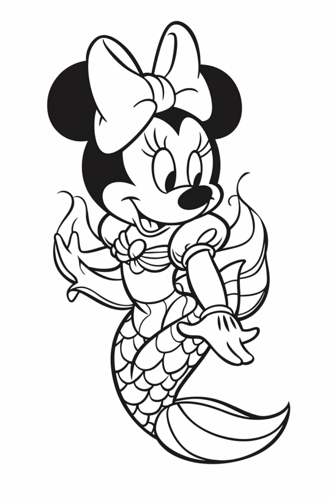 Disegni da Colorare Minnie : 33 immagini da stampare