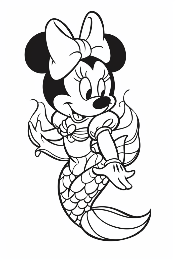 Disegni da Colorare Minnie : 33 immagini da stampare