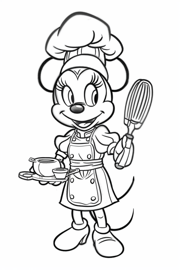 Disegni da Colorare Minnie : 33 immagini da stampare