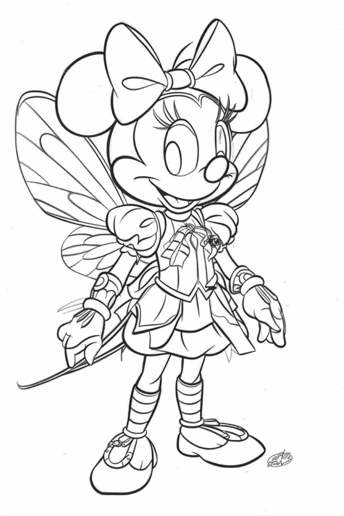 Disegni da Colorare Minnie : 33 immagini da stampare