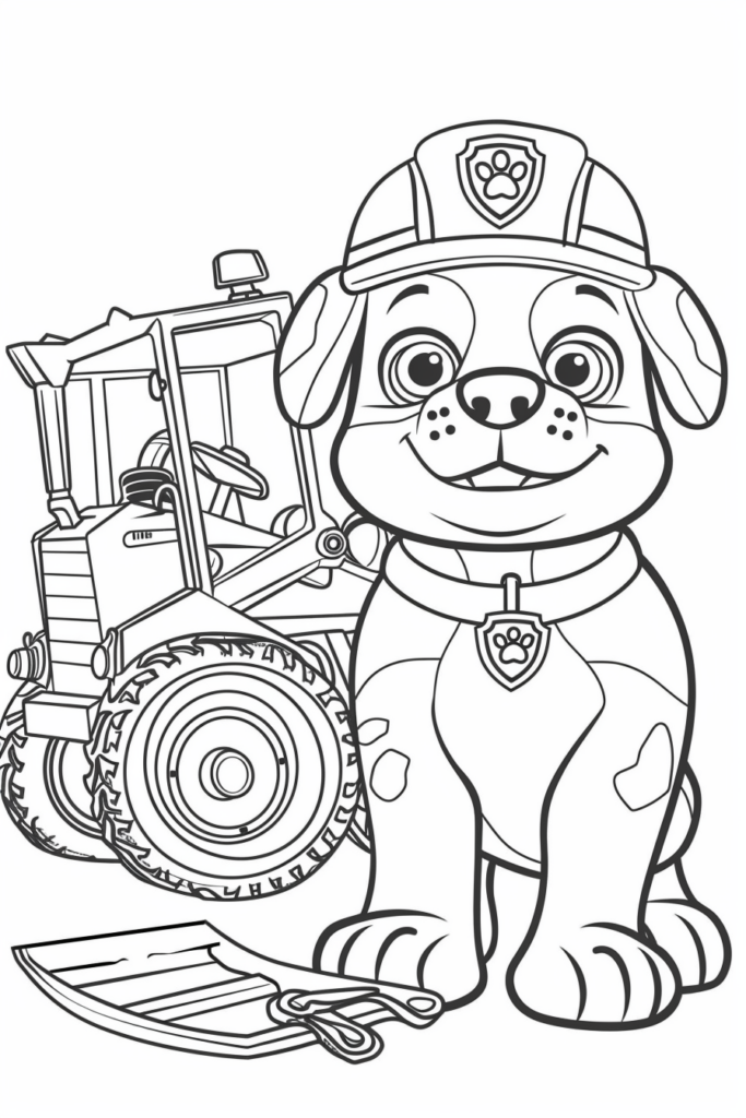 Disegni di Paw Patrol da Colorare (50)