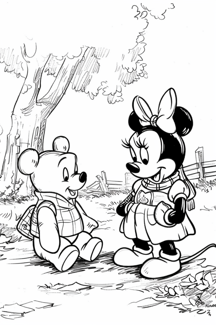 Disegni da Colorare Minnie : 33 immagini da stampare