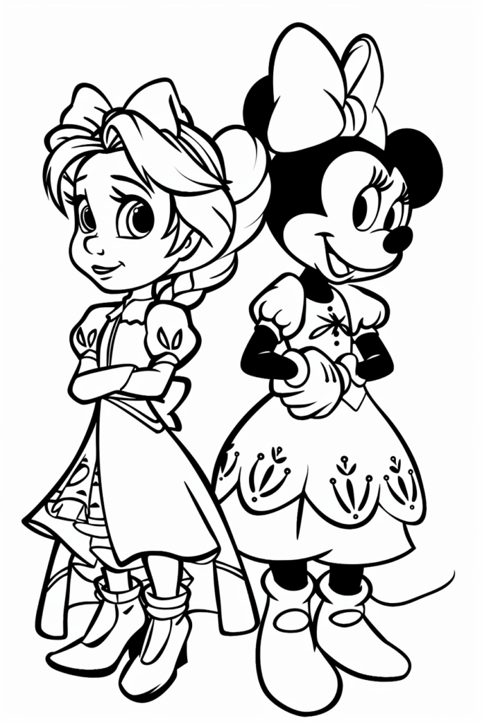 Disegni da Colorare Minnie : 33 immagini da stampare