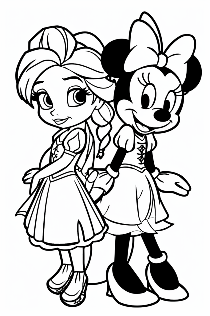 Disegni da Colorare Minnie : 33 immagini da stampare