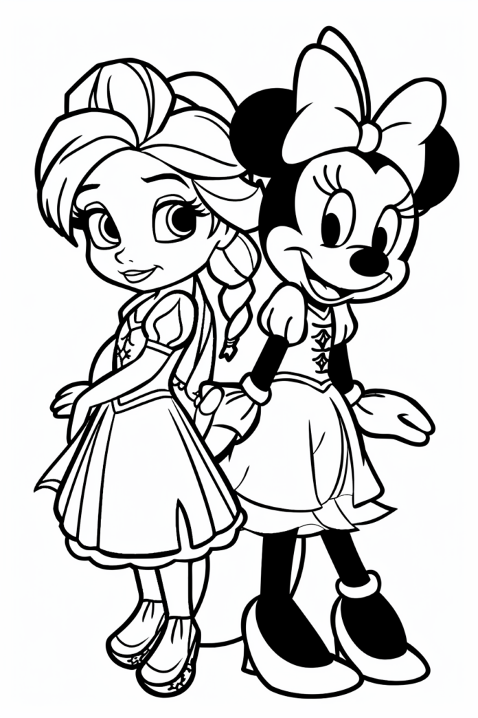 Disegni da Colorare Minnie : 33 immagini da stampare