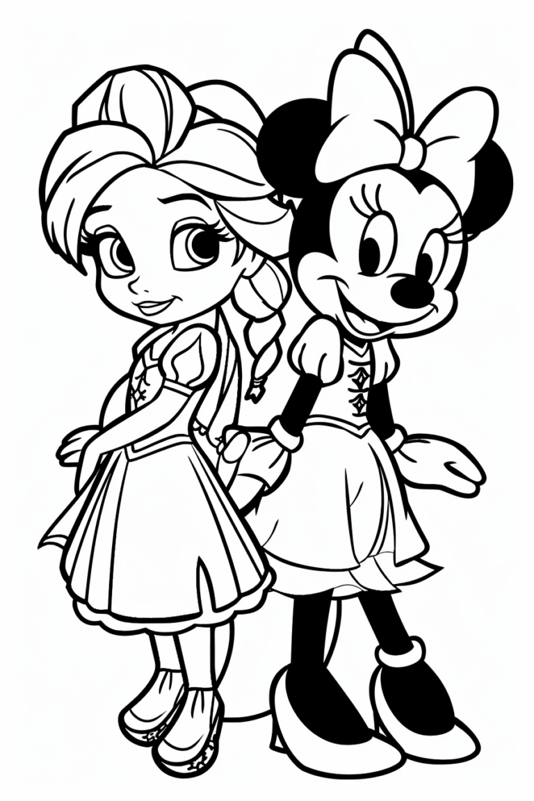 Disegni da Colorare Minnie : 33 immagini da stampare