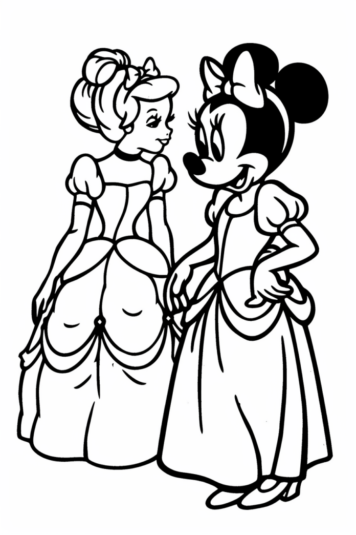 Disegni da Colorare Minnie : 33 immagini da stampare