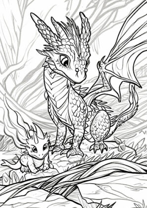 Drago Disegno : 50 immagini da colorare (GRATIS) 🐉