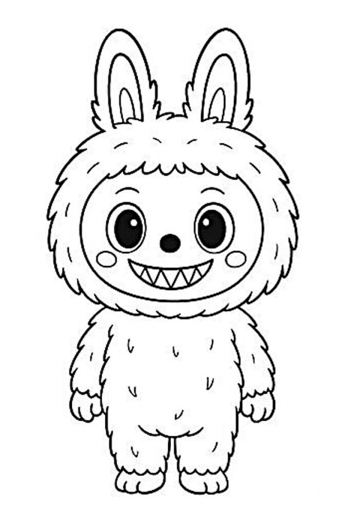 Labubu da Colorare : 30 Disegni e 1 Libro da Stampare (PDF)