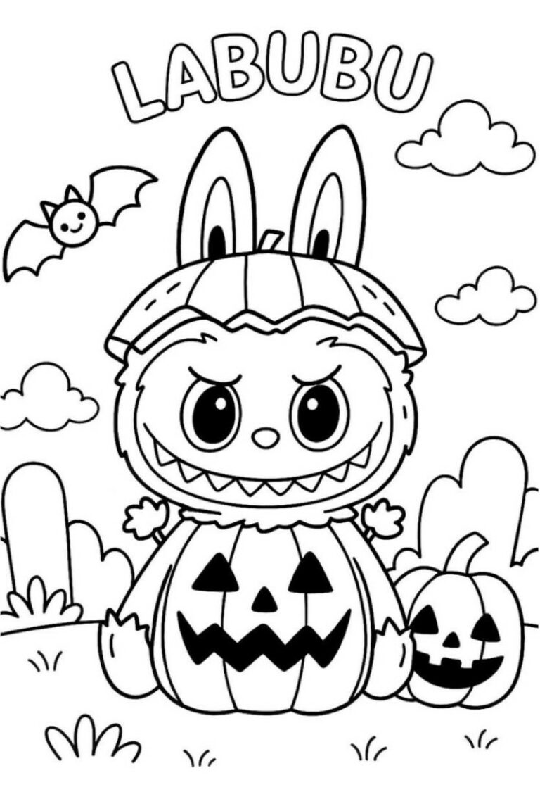 Labubu da Colorare : 30 Disegni e 1 Libro da Stampare (PDF)